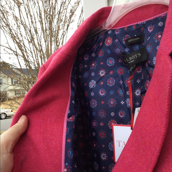 Talbots | Jackets & Coats | Nwt Talbots Classic Pink Aberdeen ...